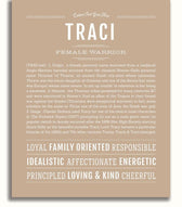 Traci | Name Art Print – Name Stories