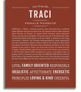 Traci | Name Art Print – Name Stories