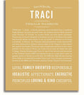 Traci | Name Art Print – Name Stories
