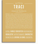 Traci | Name Art Print – Name Stories