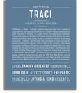 Traci | Name Art Print – Name Stories
