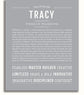 Tracy (female) | Name Art Print – Name Stories