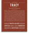 Tracy (female) | Name Art Print – Name Stories