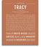 Tracy (female) | Name Art Print – Name Stories
