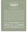 Tracy Personalized Name Meaning Art Prints – Name Stories