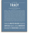 Tracy (female) | Name Art Print – Name Stories