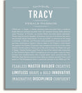 Tracy (female) | Name Art Print – Name Stories