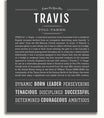 Travis | Name Art Print – Name Stories