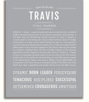 Travis | Name Art Print – Name Stories