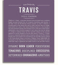 Travis | Name Art Print – Name Stories
