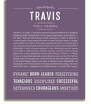 Travis | Name Art Print – Name Stories