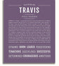 Travis Personalized Name Meaning Art Prints – Name Stories