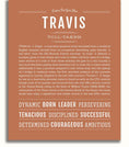 Travis | Name Art Print – Name Stories