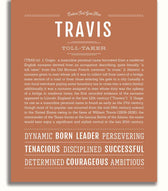 Travis | Name Art Print – Name Stories