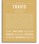 Travis | Name Art Print – Name Stories