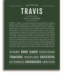 Travis | Name Art Print – Name Stories