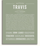 Travis | Name Art Print – Name Stories