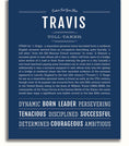 Travis | Name Art Print – Name Stories