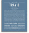Travis | Name Art Print – Name Stories