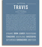 Travis | Name Art Print – Name Stories