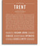 Trent | Name Art Print – Name Stories