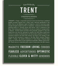 Trent | Name Art Print – Name Stories