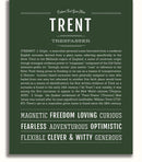 Trent | Name Art Print – Name Stories