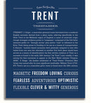 Trent | Name Art Print – Name Stories