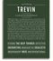 Trevin | Name Art Print – Name Stories