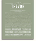 Trevor | Name Art Print – Name Stories