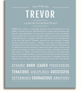 Trevor | Name Art Print – Name Stories