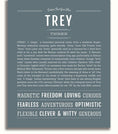 Trey | Name Art Print – Name Stories