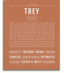 Trey | Name Art Print – Name Stories