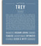 Trey | Name Art Print – Name Stories