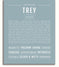 Trey | Name Art Print – Name Stories