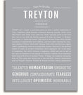 Treyton | Name Art Print – Name Stories