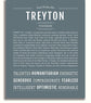 Treyton | Name Art Print – Name Stories