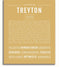 Treyton | Name Art Print – Name Stories