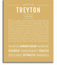 Treyton | Name Art Print – Name Stories
