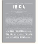 Tricia | Name Art Print – Name Stories