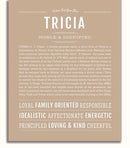 Tricia | Name Art Print – Name Stories