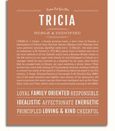 Tricia | Name Art Print – Name Stories