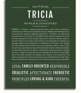 Tricia | Name Art Print – Name Stories