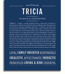 Tricia | Name Art Print – Name Stories