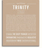 Trinity Personalized Name Meaning Art Prints – Name Stories