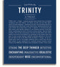 Trinity Personalized Name Meaning Art Prints – Name Stories