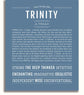 Trinity Personalized Name Meaning Art Prints – Name Stories