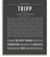 Tripp | Name Art Print – Name Stories
