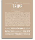 Tripp | Name Art Print – Name Stories