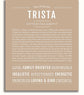Trista | Name Art Print – Name Stories